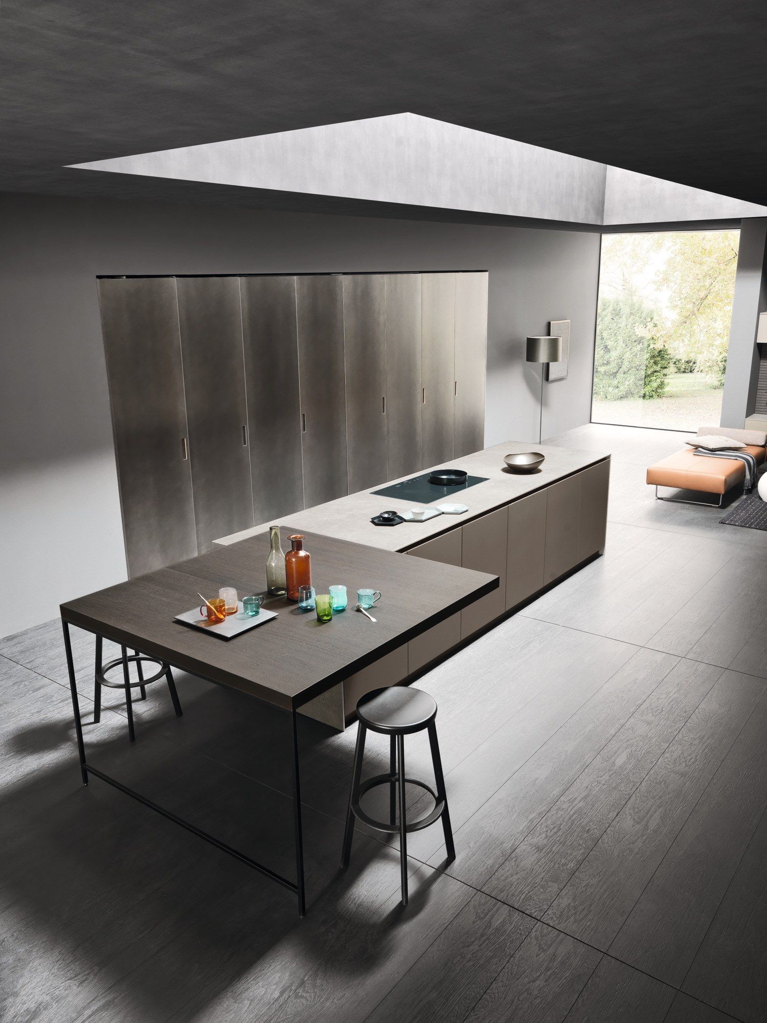 MOKA 03 | Kitchen Kitchen with island By Pedini