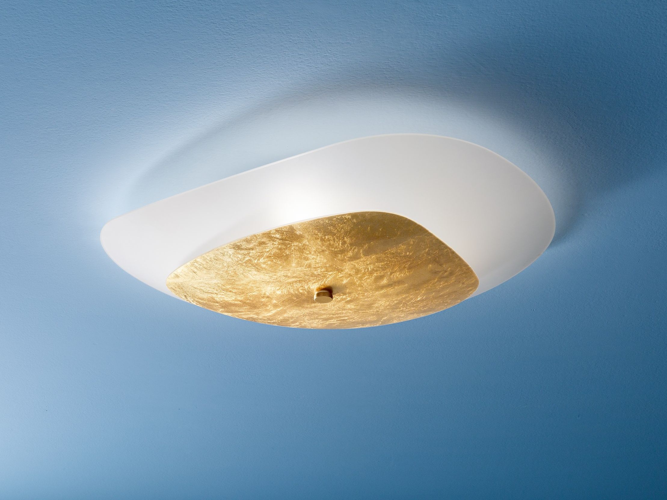 Direct light glass ceiling light MOLEDRO_S By Linea Light Group