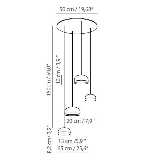 MOLLY | Pendant lamp By Tooy design Corrado Dotti