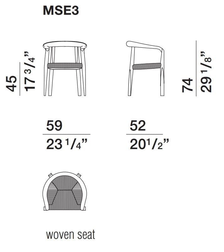 MOLTENI & C. - MHC.3 MISS Chair By In Stock | design Tobia Scarpa, Afra ...