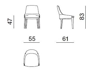MOLTENI - DEVON chair By In Stock design Rodolfo Dordoni