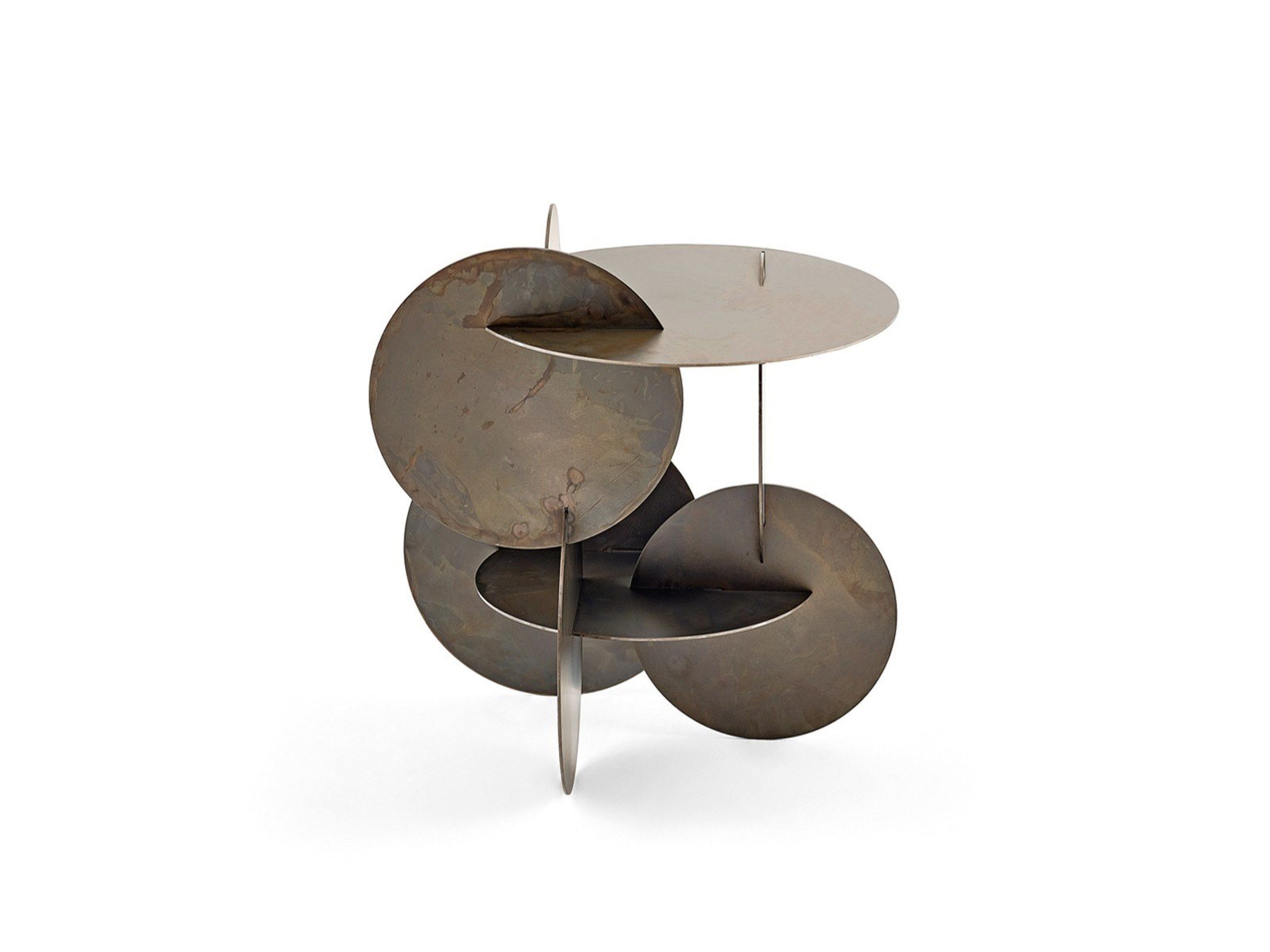 MONETE Metal coffee table By Gallotti&Radice | design Massimo Castagna