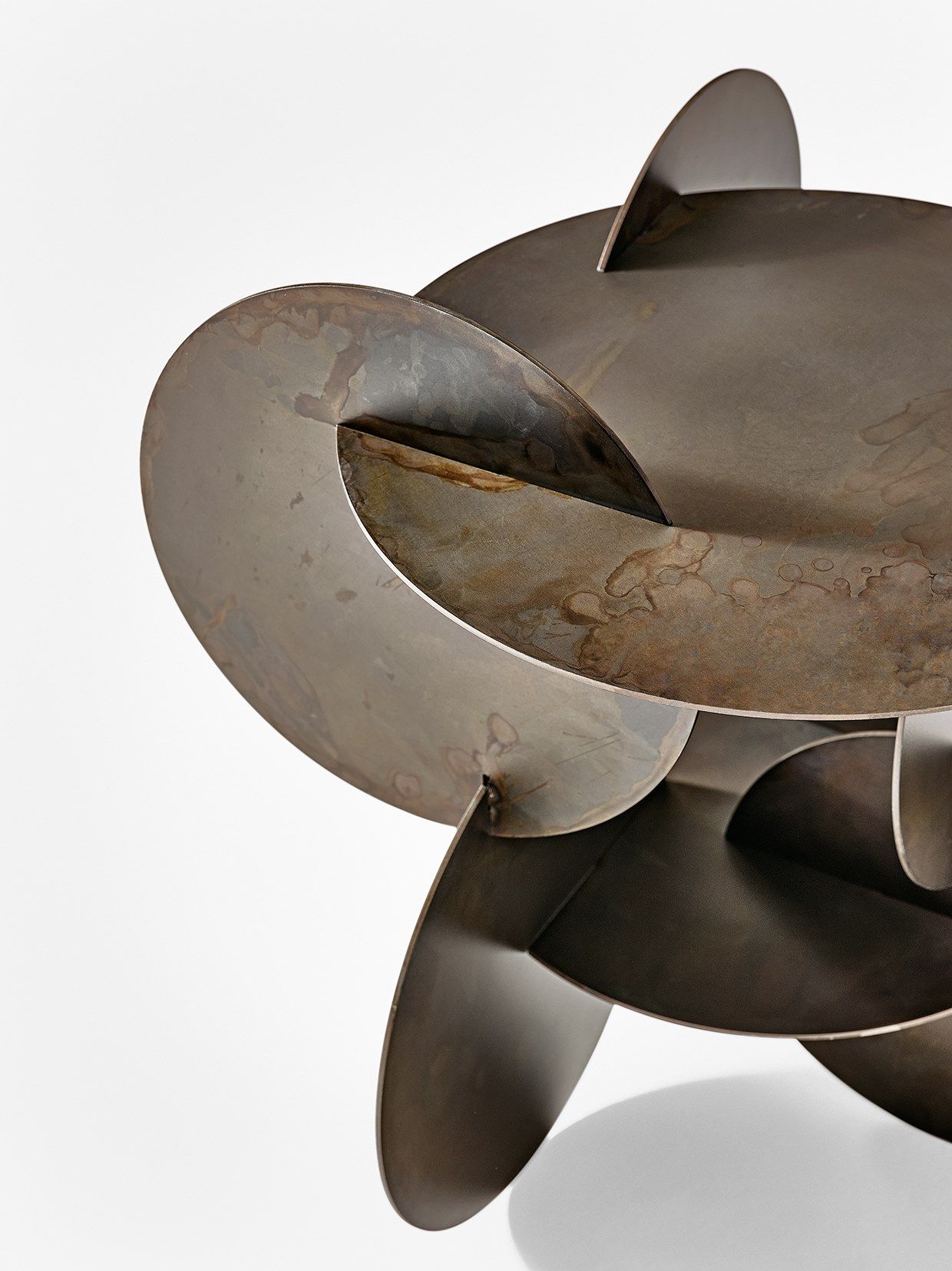 MONETE Metal coffee table By Gallotti&Radice | design Massimo Castagna