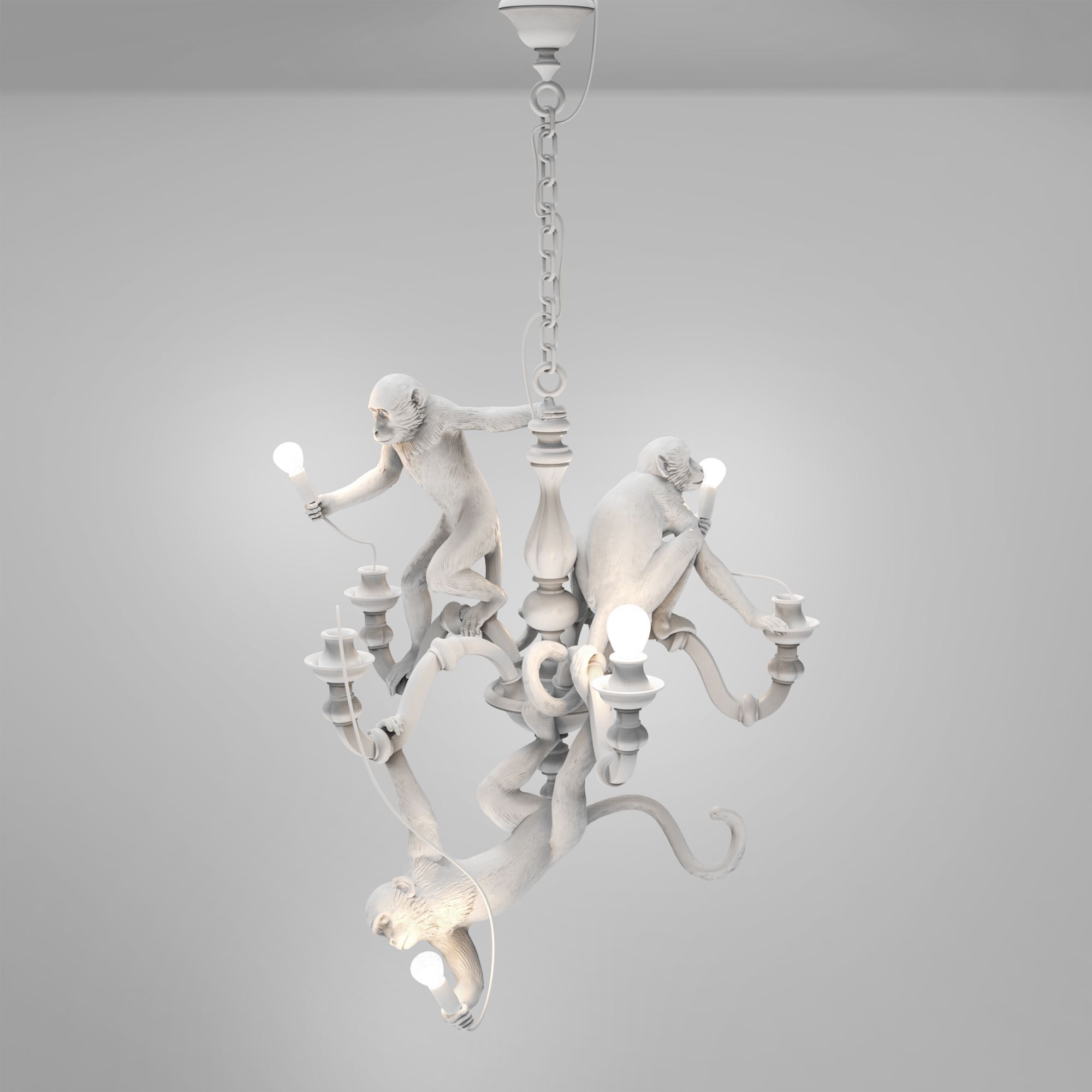 MONKEY CHANDELIER pendant lamp By Seletti design Marcantonio