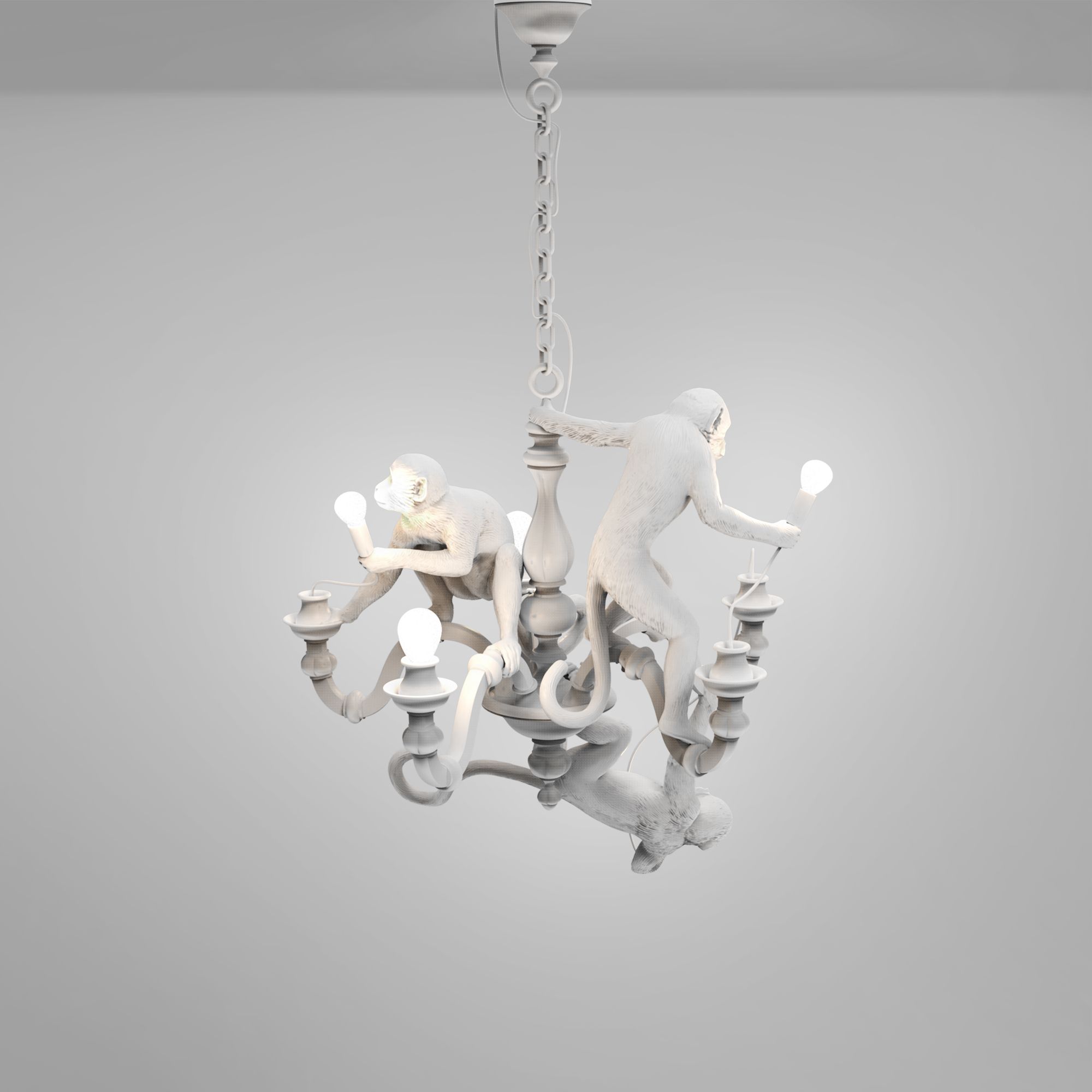 MONKEY CHANDELIER pendant lamp By Seletti design Marcantonio