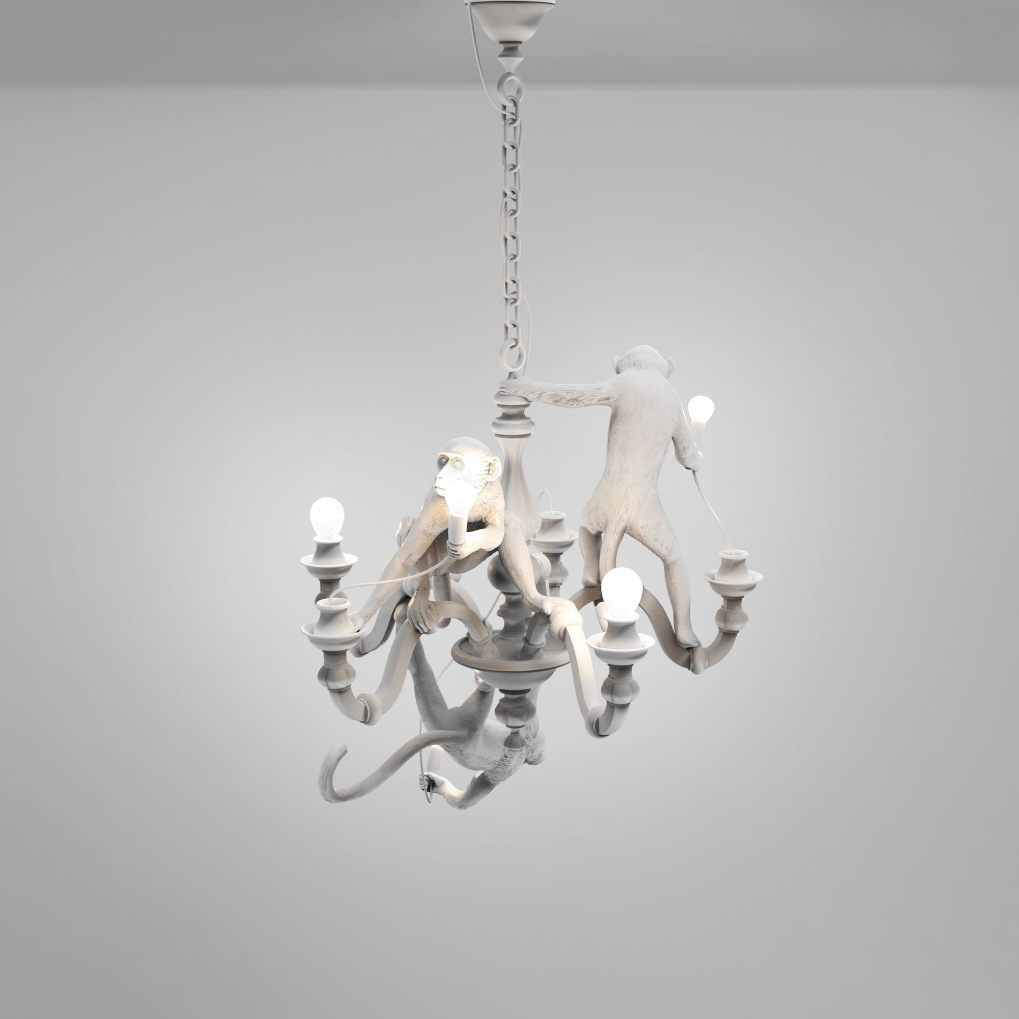 MONKEY CHANDELIER pendant lamp By Seletti design Marcantonio