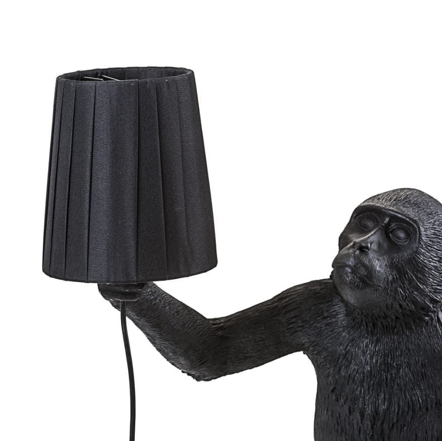 THE MONKEY LAMP BLACK Polyester lampshade By Seletti