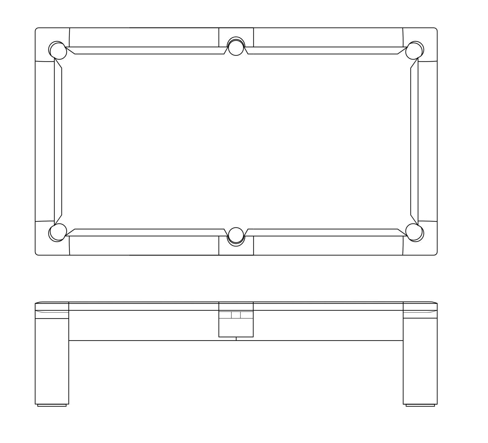 MONOCOLOR PINK PASTEL Rectangular pool table By Nuevepies