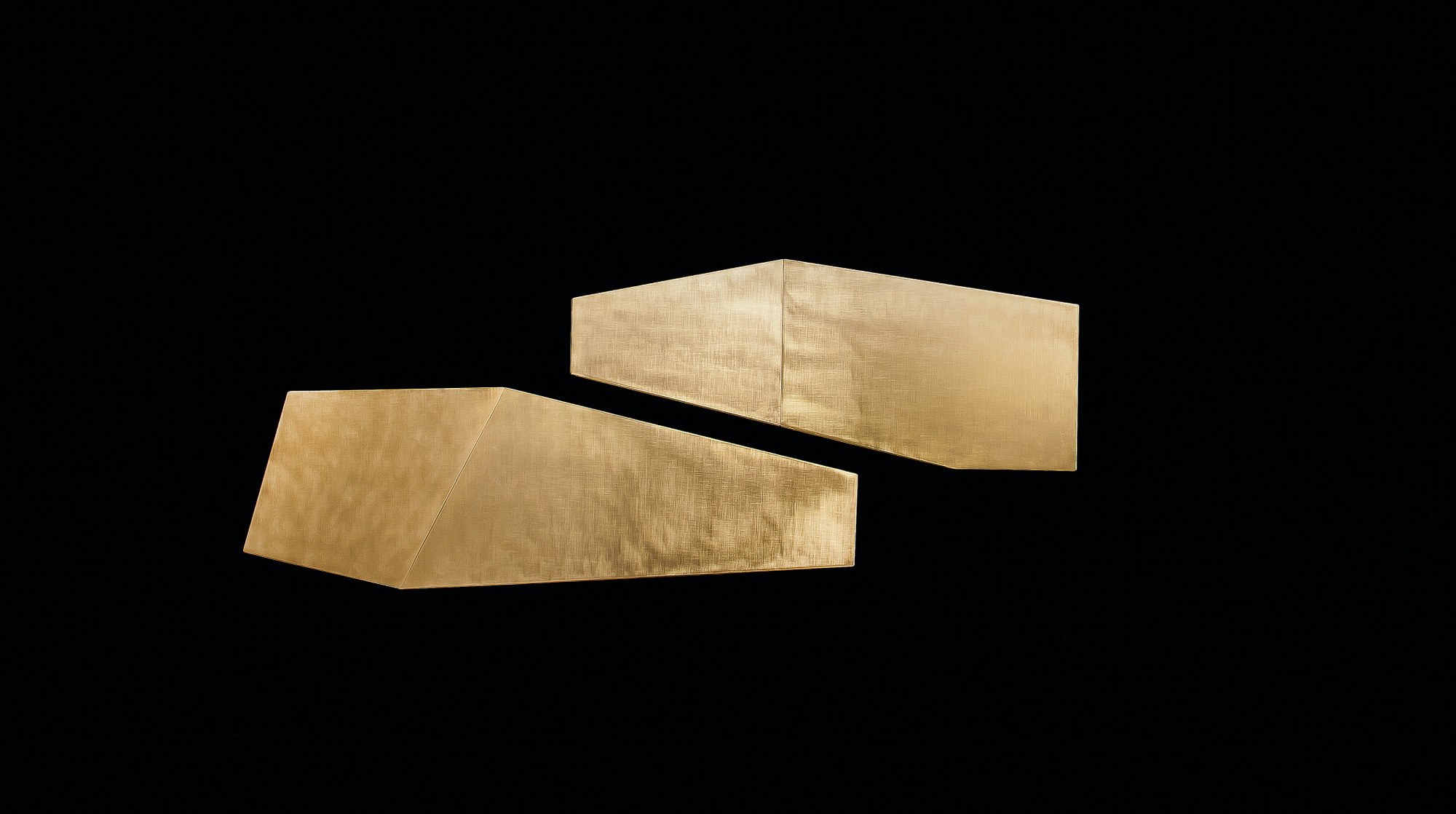 MONOLITH Low brass coffee table By Henge | design Massimo Castagna
