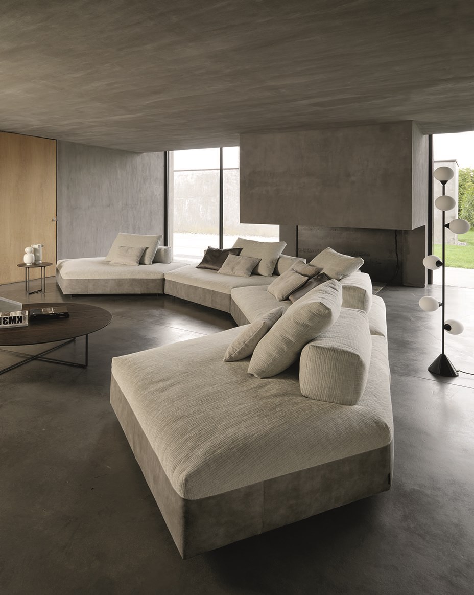 MONOPOLI Sectional convertible sofa By Desiree divani | design Marc Sadler