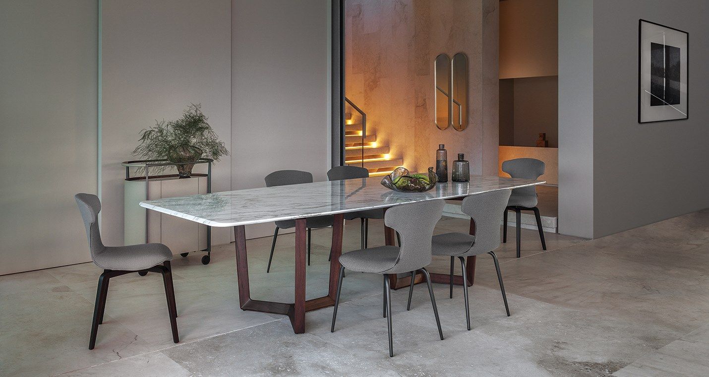 MONTERA MAS Upholstered fabric chair By Poltrona Frau | design Roberto ...