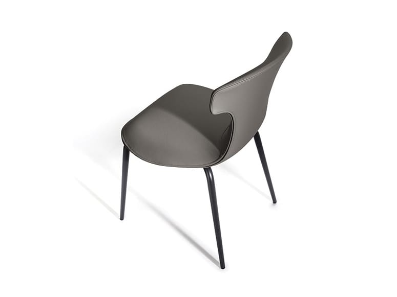 MONTERA MAS | Leather chair By Poltrona Frau design Roberto Lazzeroni