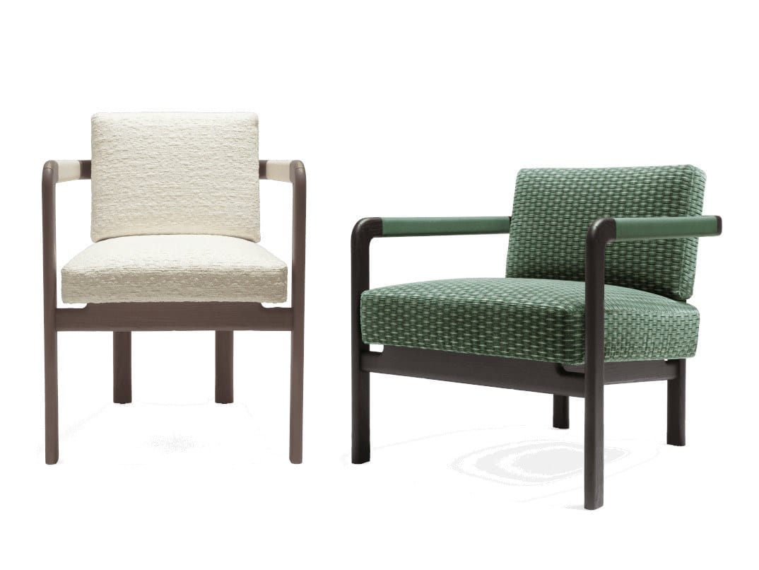 MONTGOMERY Fabric easy chair with armrests By Giorgetti | design ...