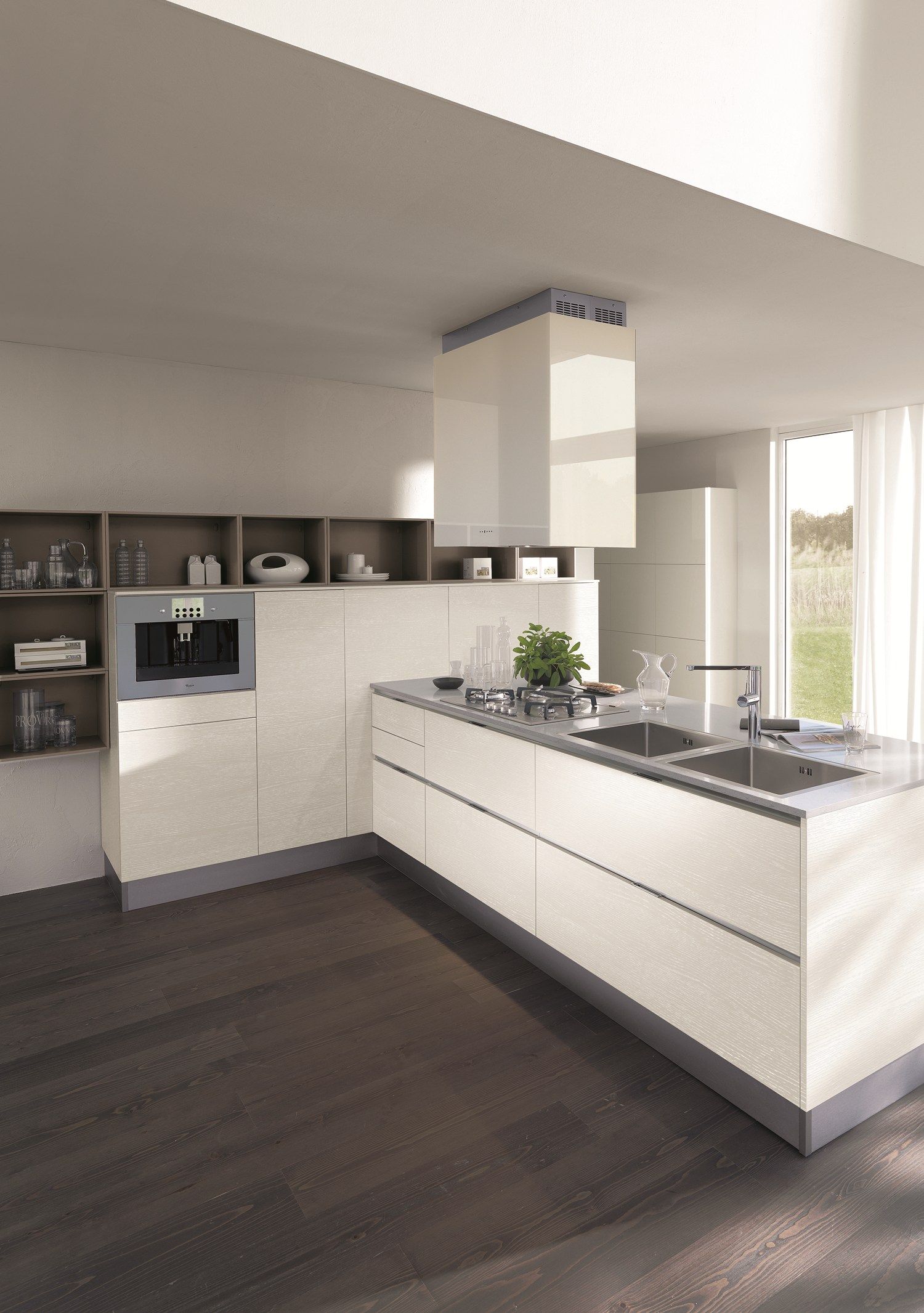 Fitted kitchen MOOD Scavolini Line By Scavolini design Silvano Barsacchi