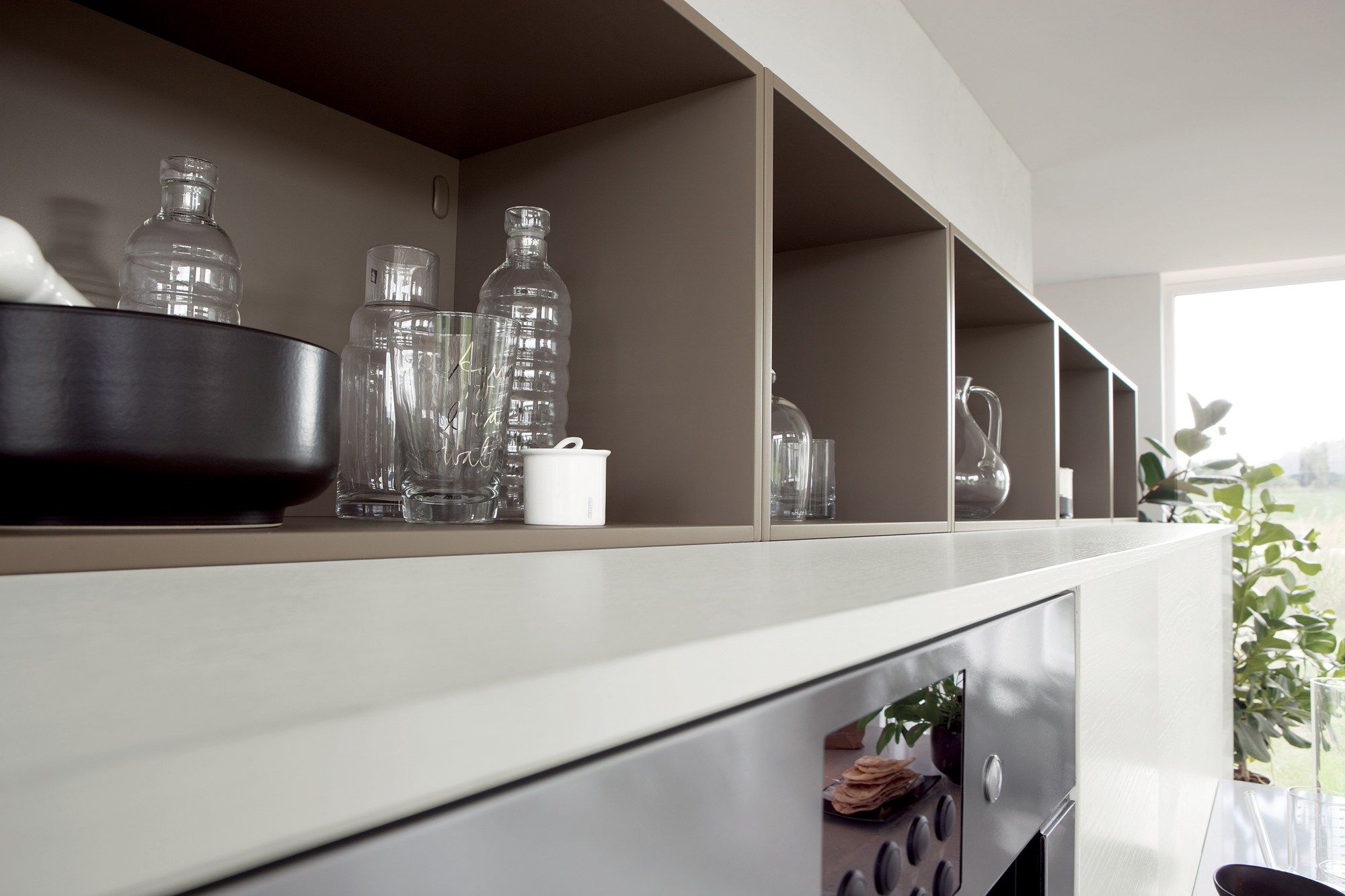 Fitted kitchen MOOD Scavolini Line By Scavolini design Silvano Barsacchi