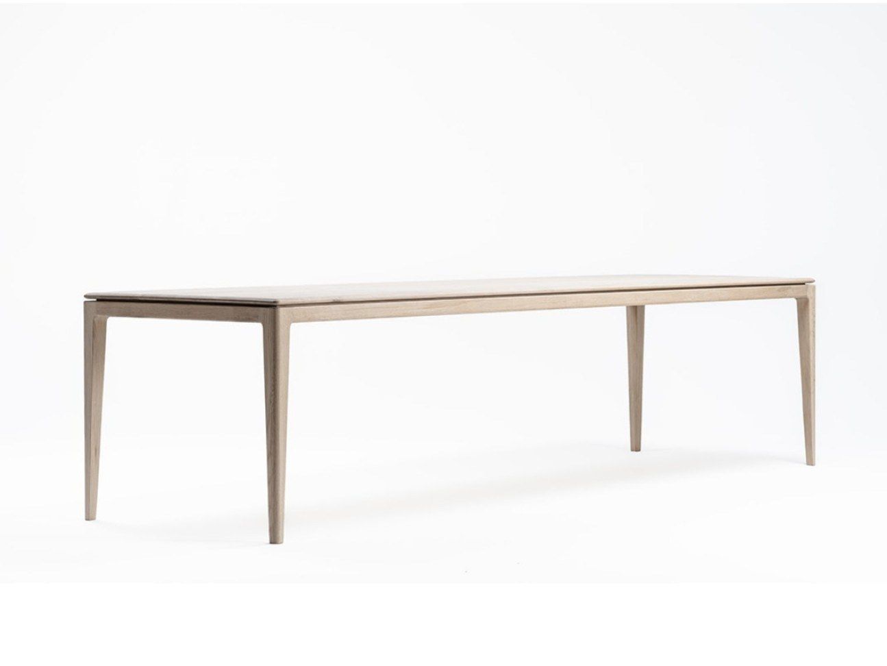 MOON Rectangular oak dining table By DE PADOVA