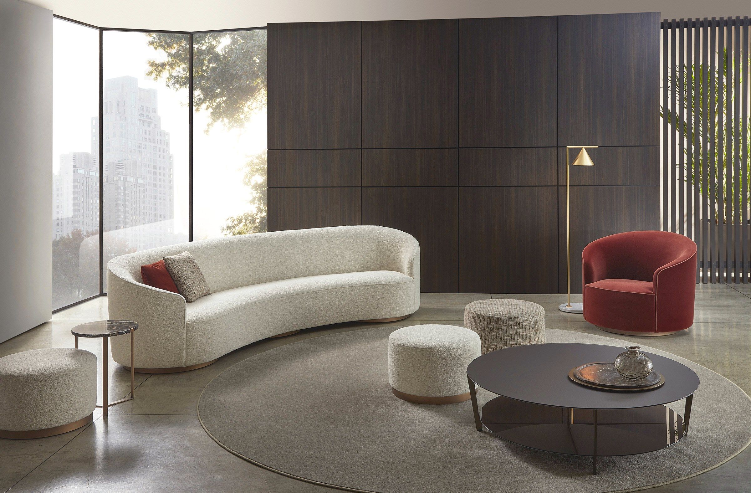 MOON | Divano curvo By Marelli