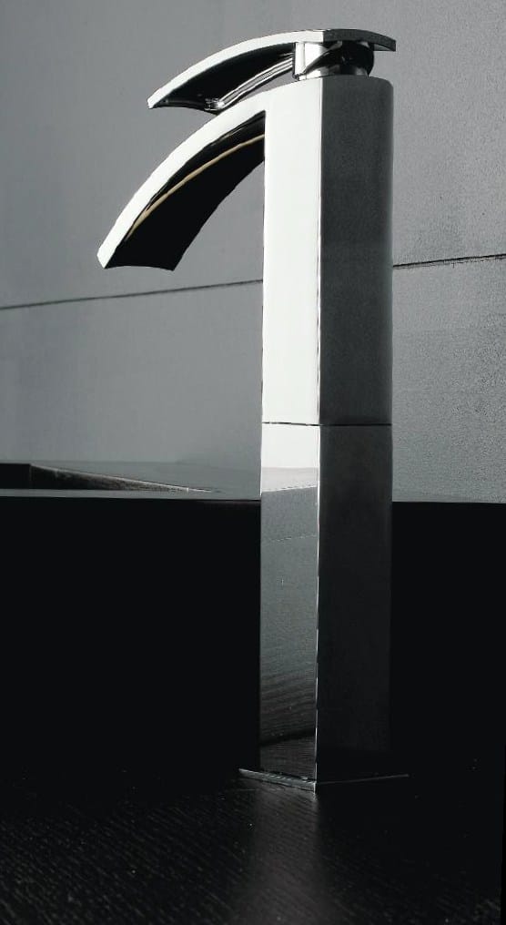 MOON Single handle 1 hole washbasin mixer By ZAZZERI | design Luca Ceri