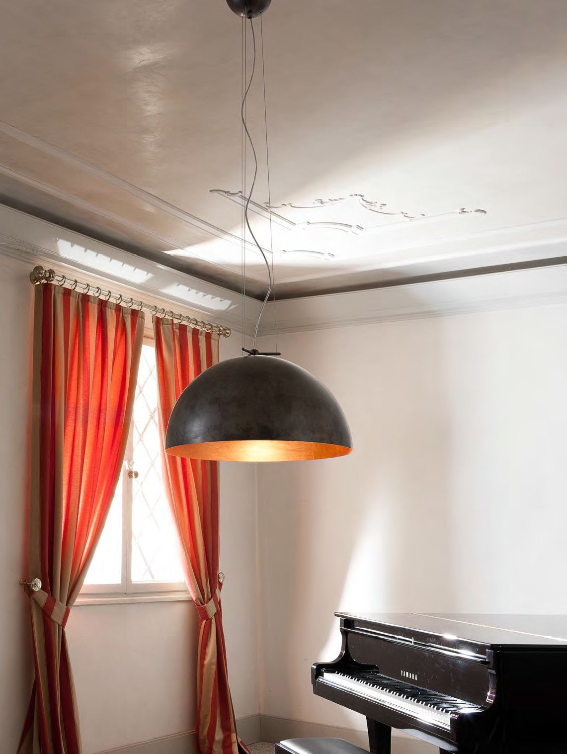 Direct-indirect light pendant lamp MOONLIGHT By Aldo Bernardi