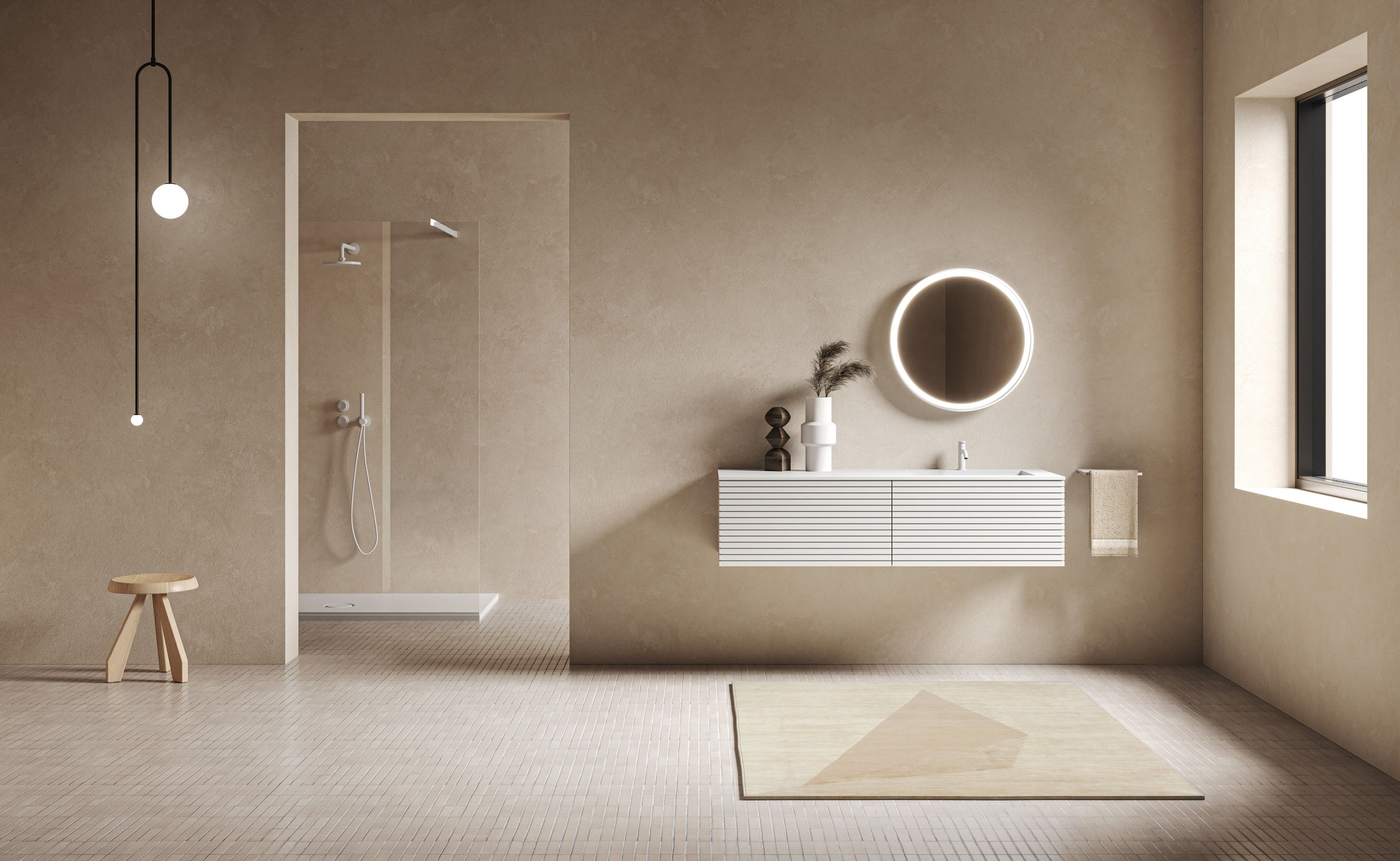 MORE | Vanity unit with integrated washbasin By Moab