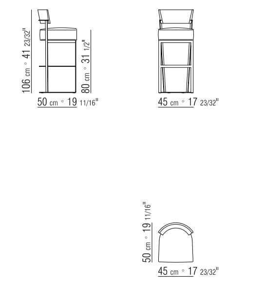 MORGAN | Stool By FLEXFORM design Antonio Citterio