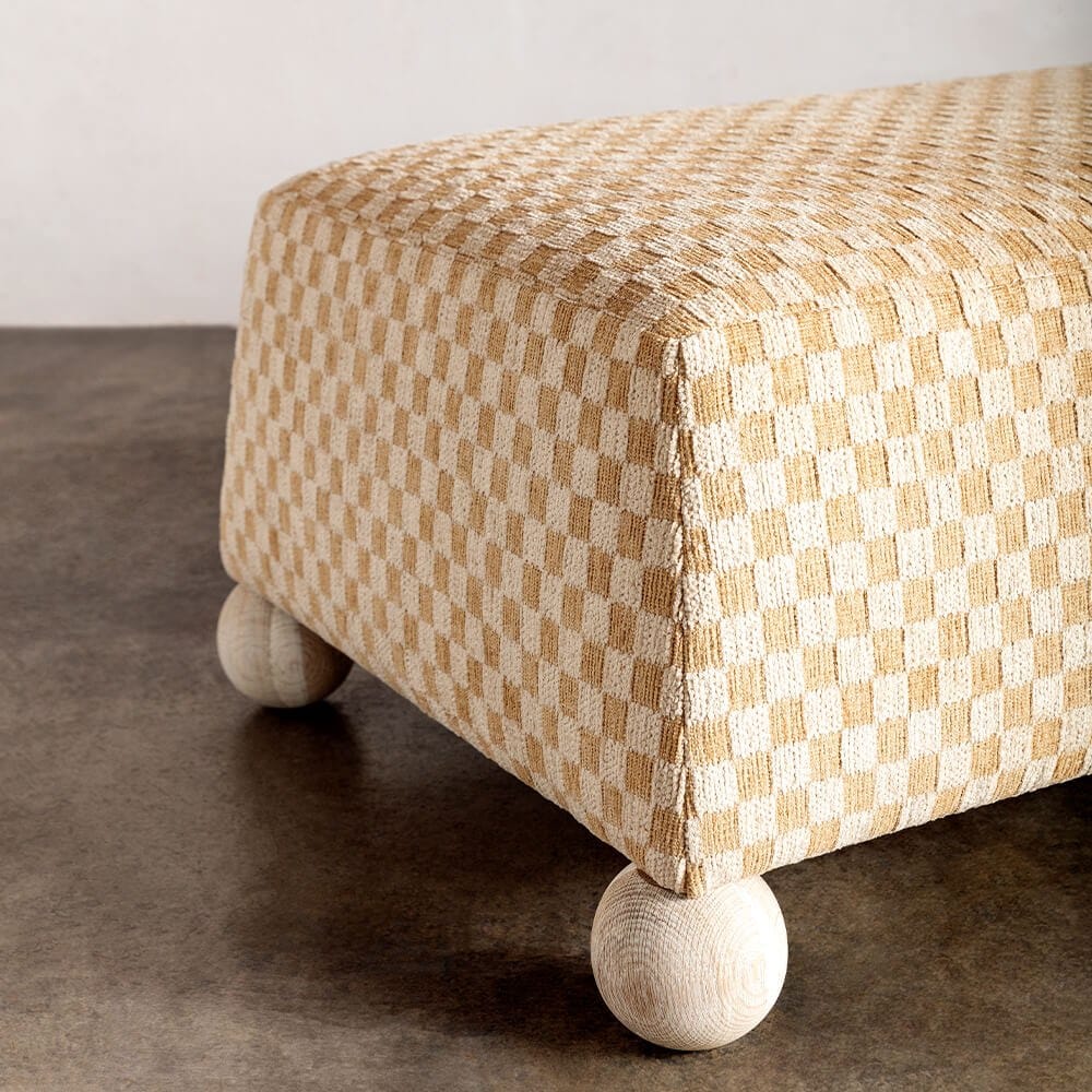 MORRO | Rectangular pouf By Kelly Wearstler