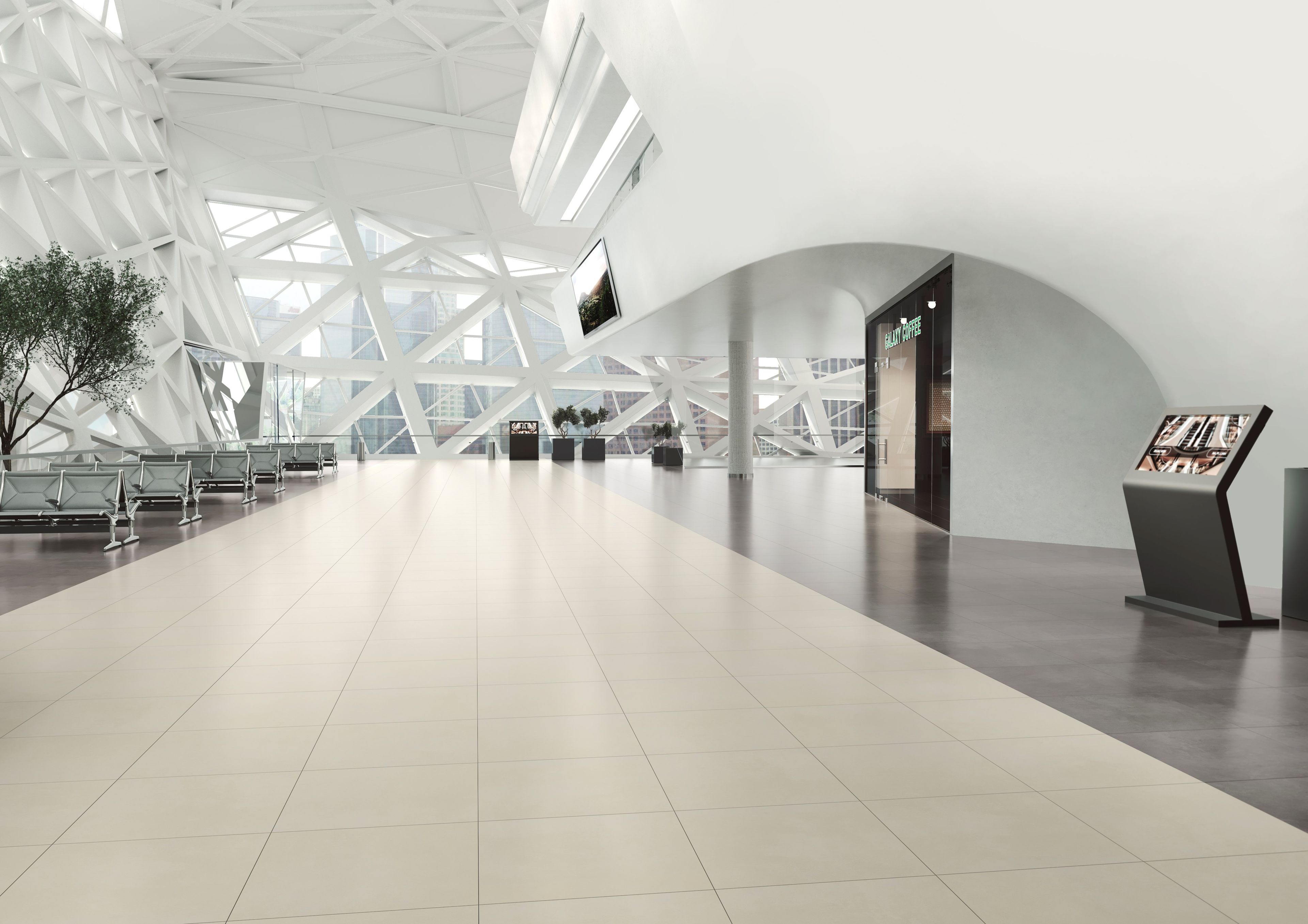 MORSE Solid-ker wall/floor tiles with concrete effect By Porcelanosa