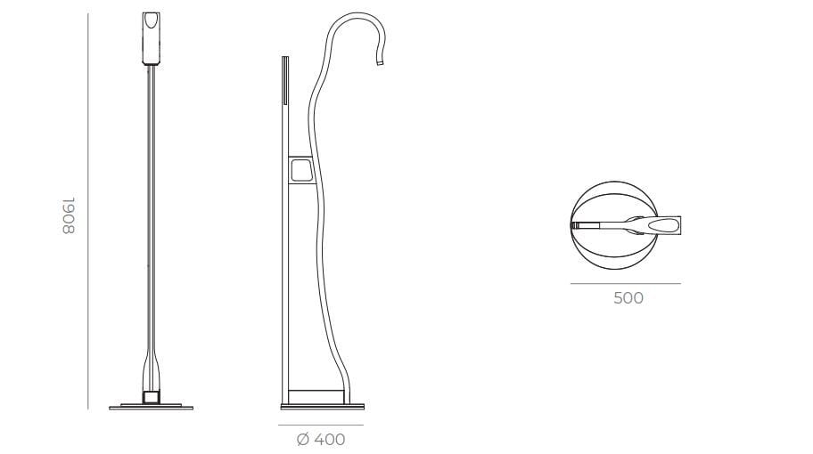 MOSES LED stainless steel floor lamp with WiFi By Makris | design ...