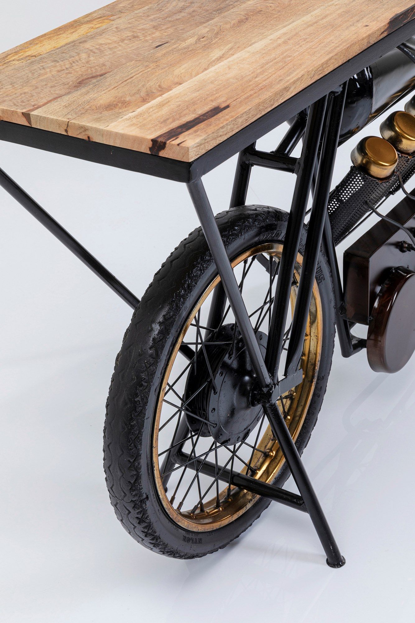 MOTORBIKE BLACK Steel bar cabinet By KARE Design