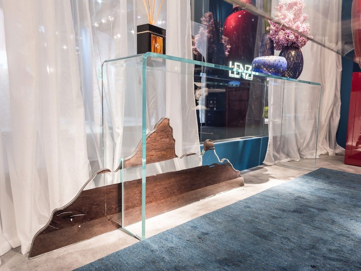 Rectangular glass console table MOUNTAIN ALTAR By VGnewtrend