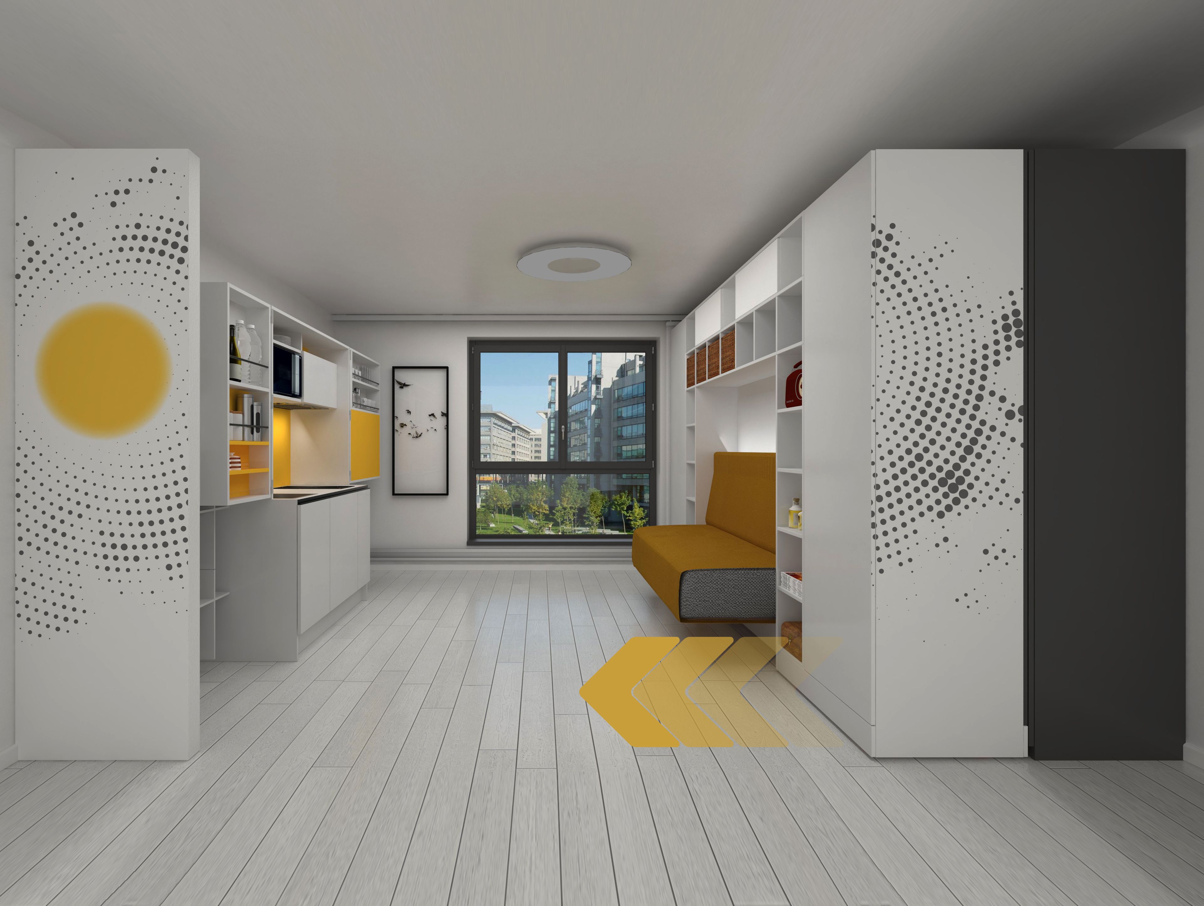 Mobile furniture for daily living space conversion MOVI By Dizzconcept ...