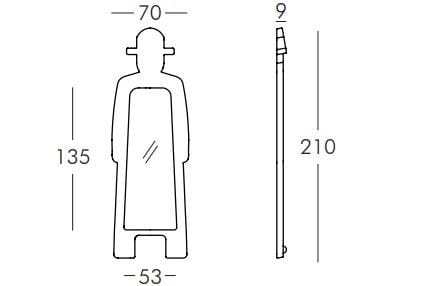 MR GIÒ 镜子 By SLIDE | design Giò Colonna Romano