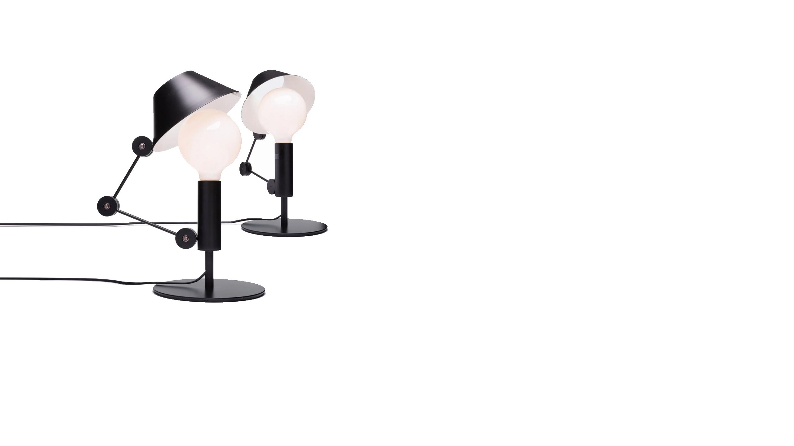MR. LIGHT Adjustable steel table lamp By NEMO | design Javier Mariscal