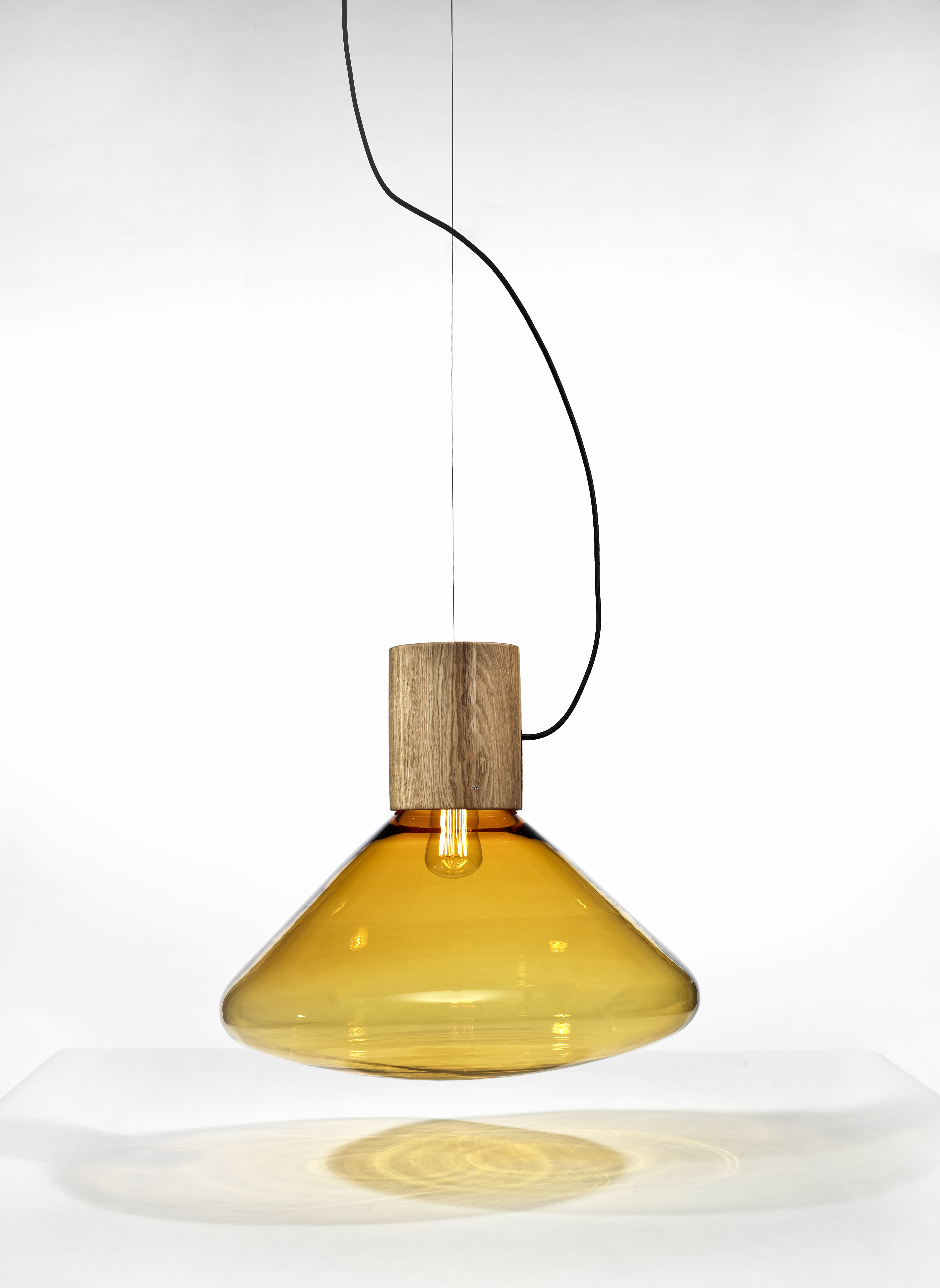 MUFFINS LED blown glass pendant lamp By BROKIS