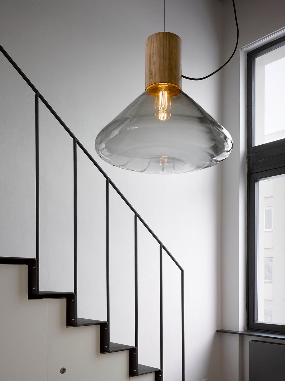 MUFFINS LED blown glass pendant lamp By BROKIS