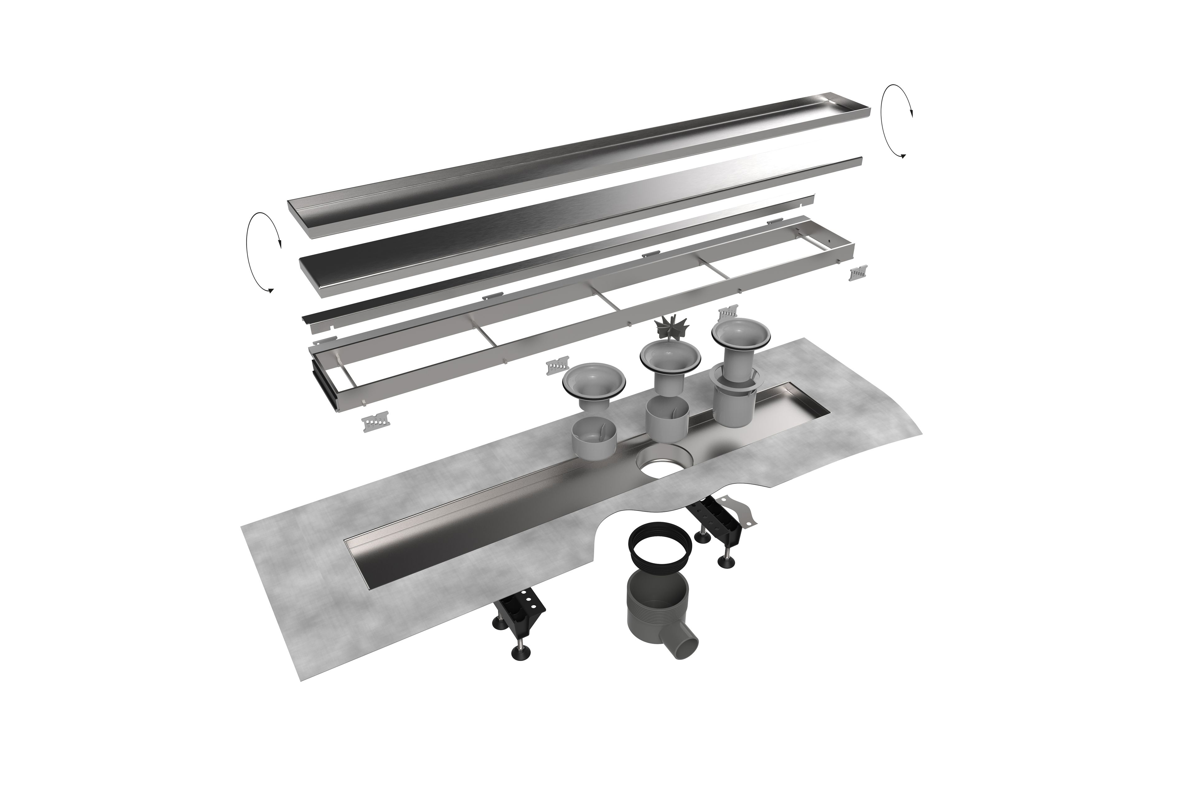 Shower channel MULTI TILE By ESS Easy Drain