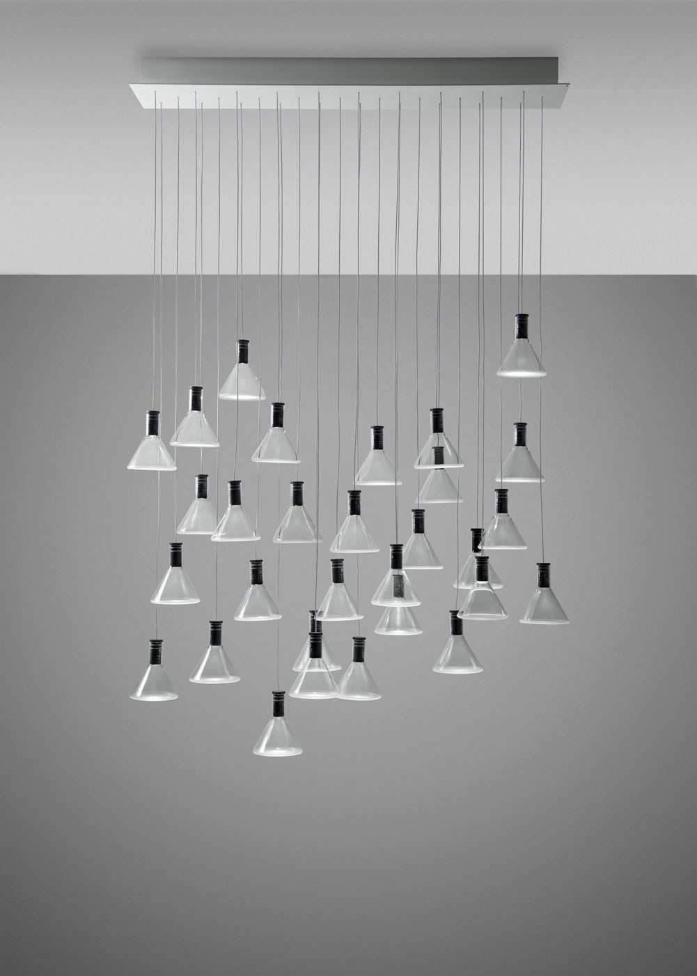 MULTISPOT POLAIR | Borosilicate glass pendant lamp By Fabbian