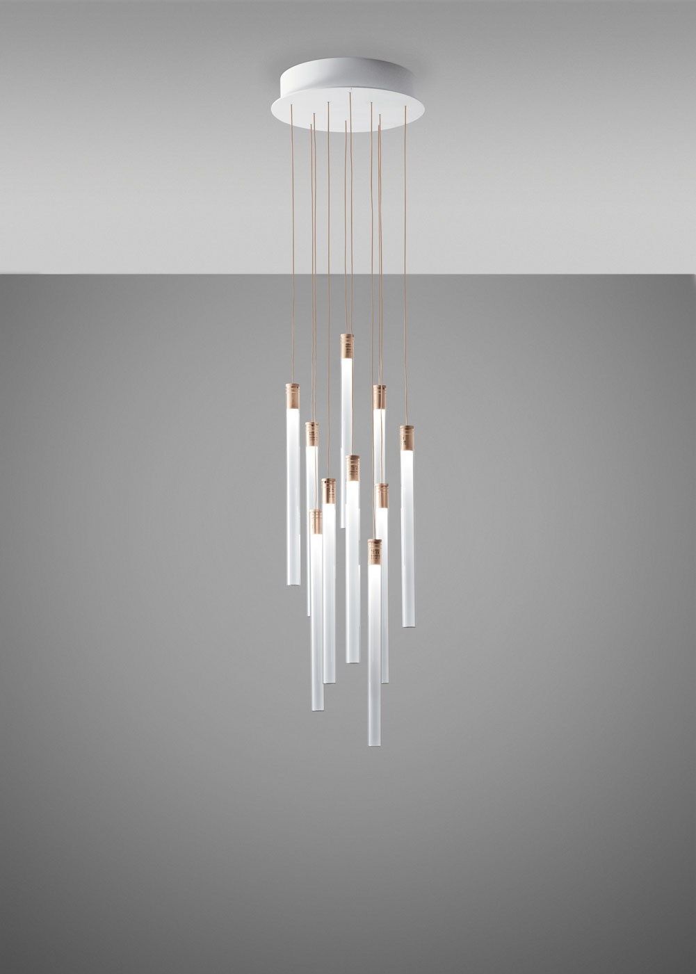 MULTISPOT TOOBY | Borosilicate glass pendant lamp By Fabbian design ...