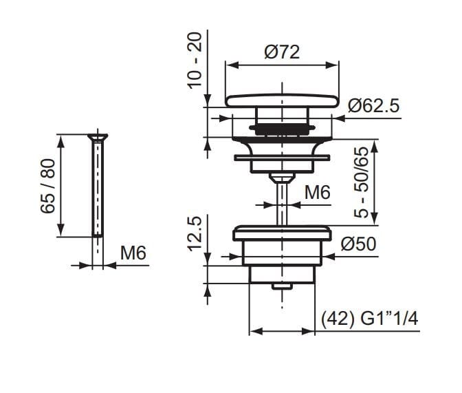 MULTISUITE - E265301 piletta By Ideal Standard