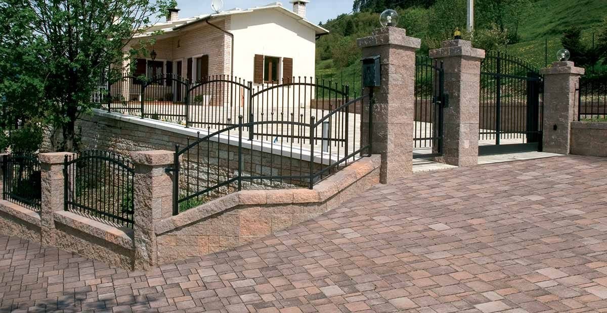 Concrete element for perimeter enclosure MURO ANTICO By FERRARI BK