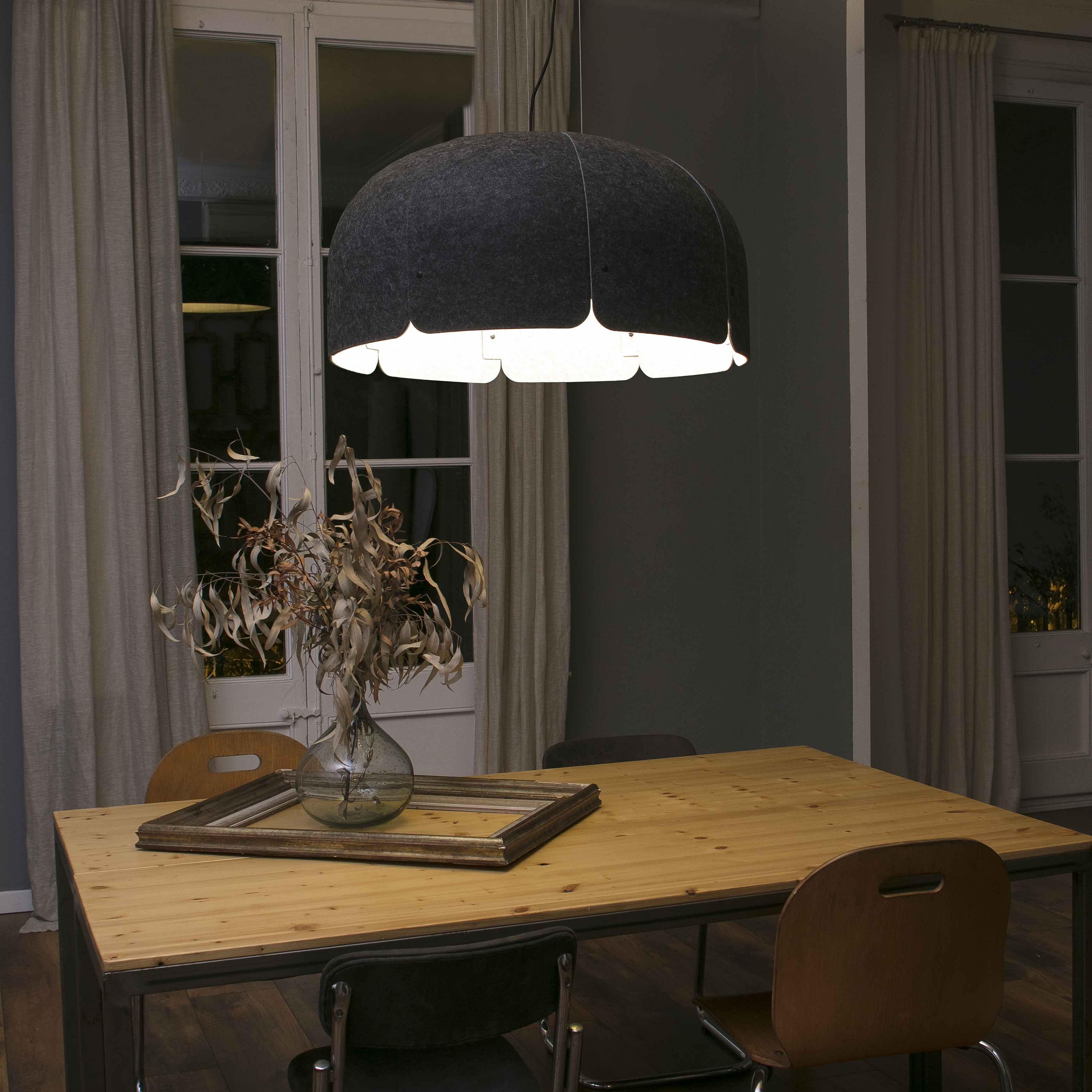 MUTE | Pendant lamp with dimmer By Faro Barcelona design Nahtrang design