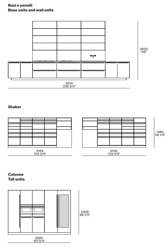 Fitted kitchen MY PLANET By Poliform