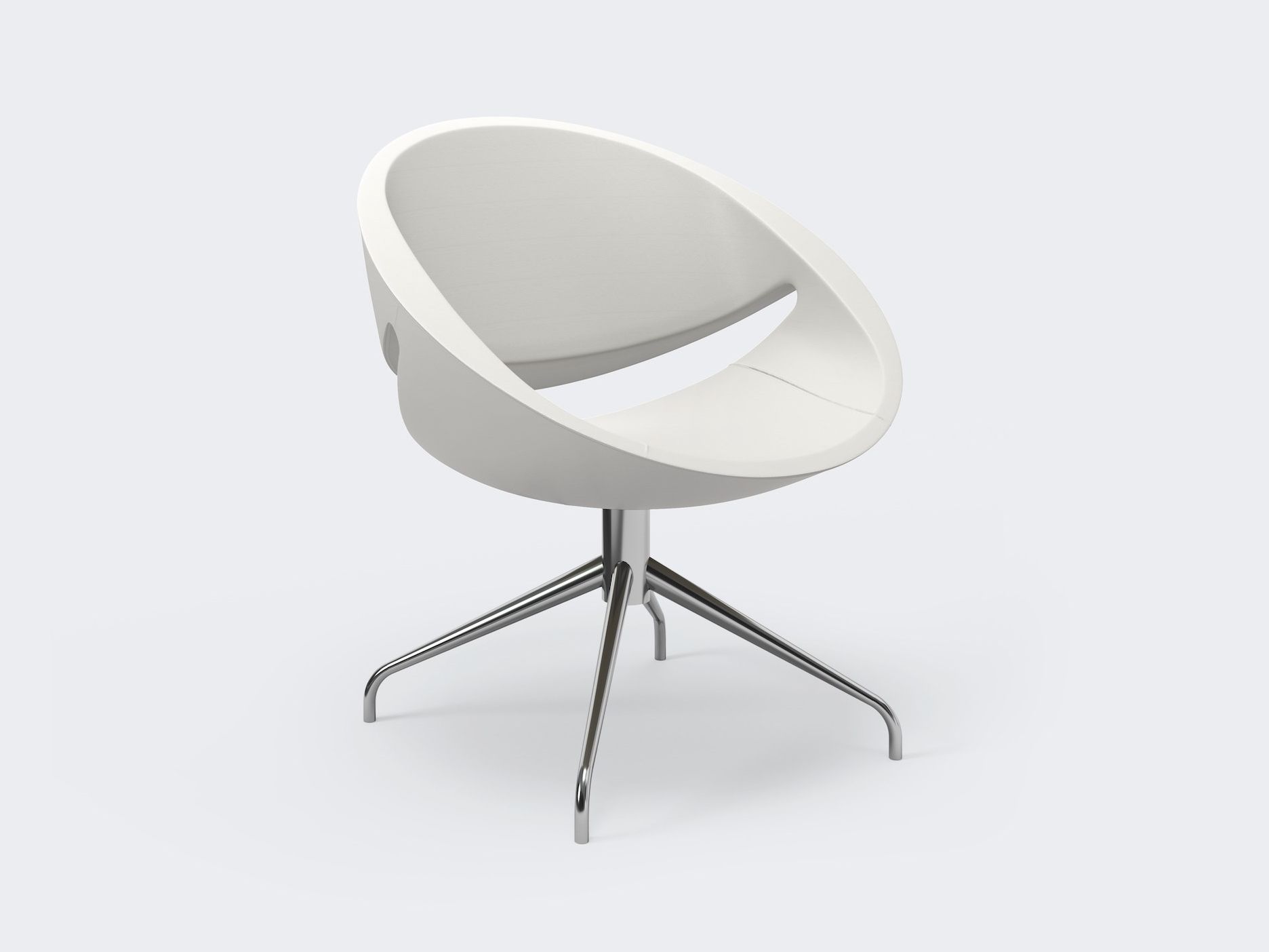 MYA Swivel trestle-based easy chair By Ares Line | design Giovanni ...