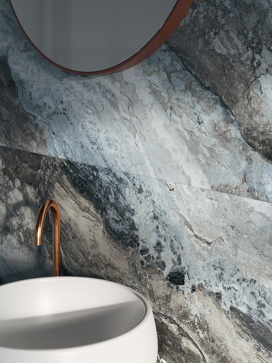 MYSTIC OCEAN Porcelain stoneware wall/floor tiles with marble effect By ...