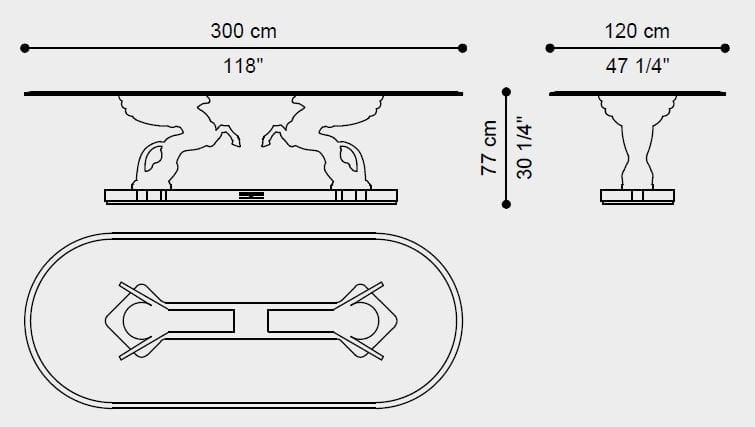 MYTHOS 桌子 By ETRO Home Interiors