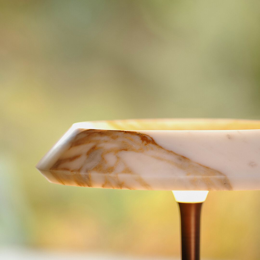 FIORE CALACATTA GOLD Marble table lamp By Maami Home | design Fábio ...