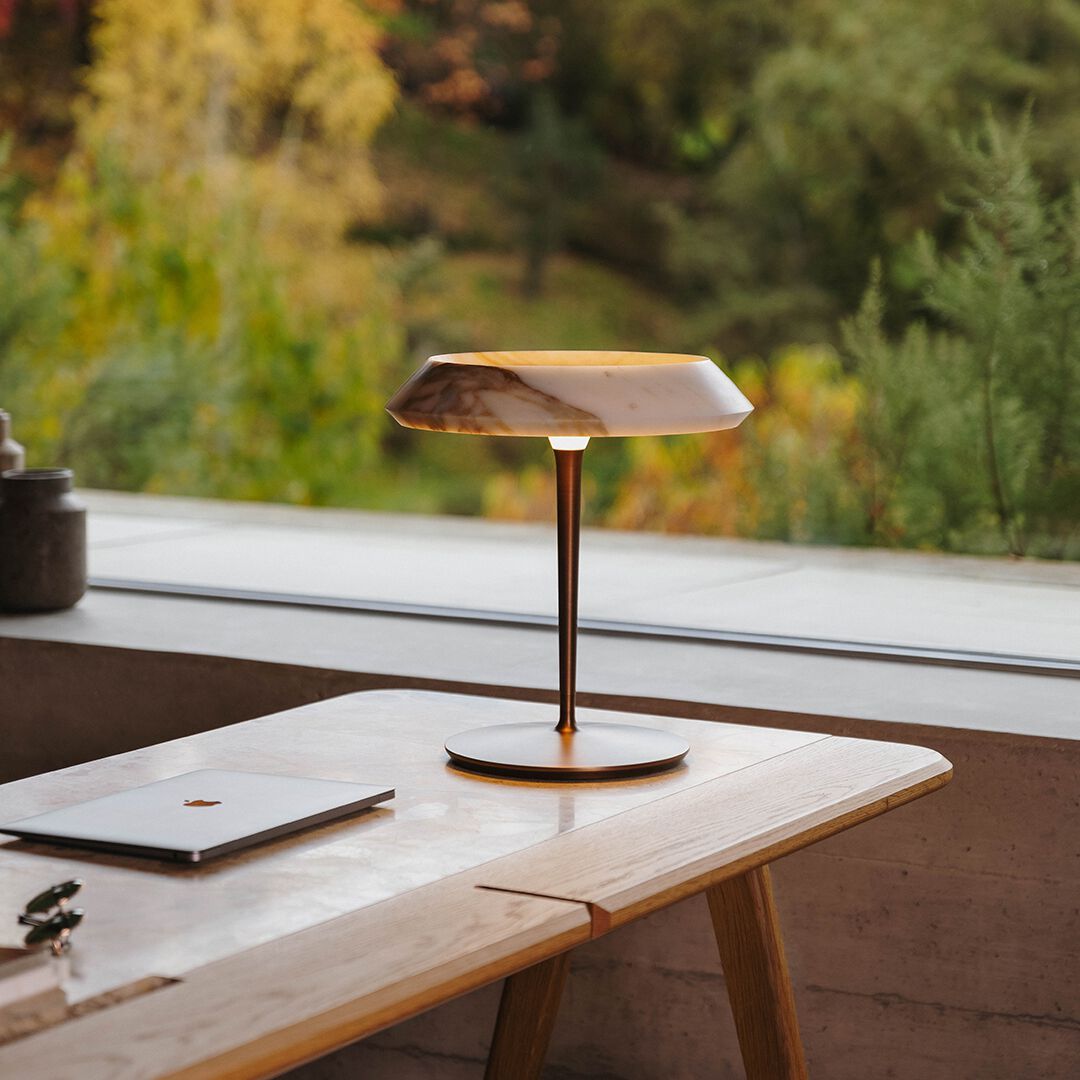 FIORE CALACATTA GOLD Marble table lamp By Maami Home | design Fábio ...