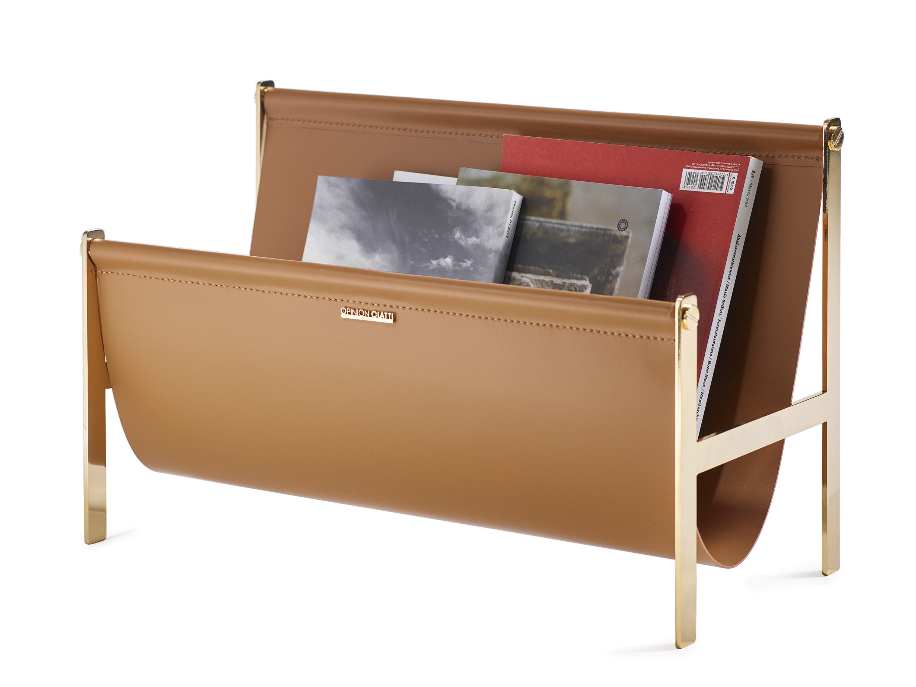 Magazine rack Tanned leather magazine rack By Opinion Ciatti | design ...