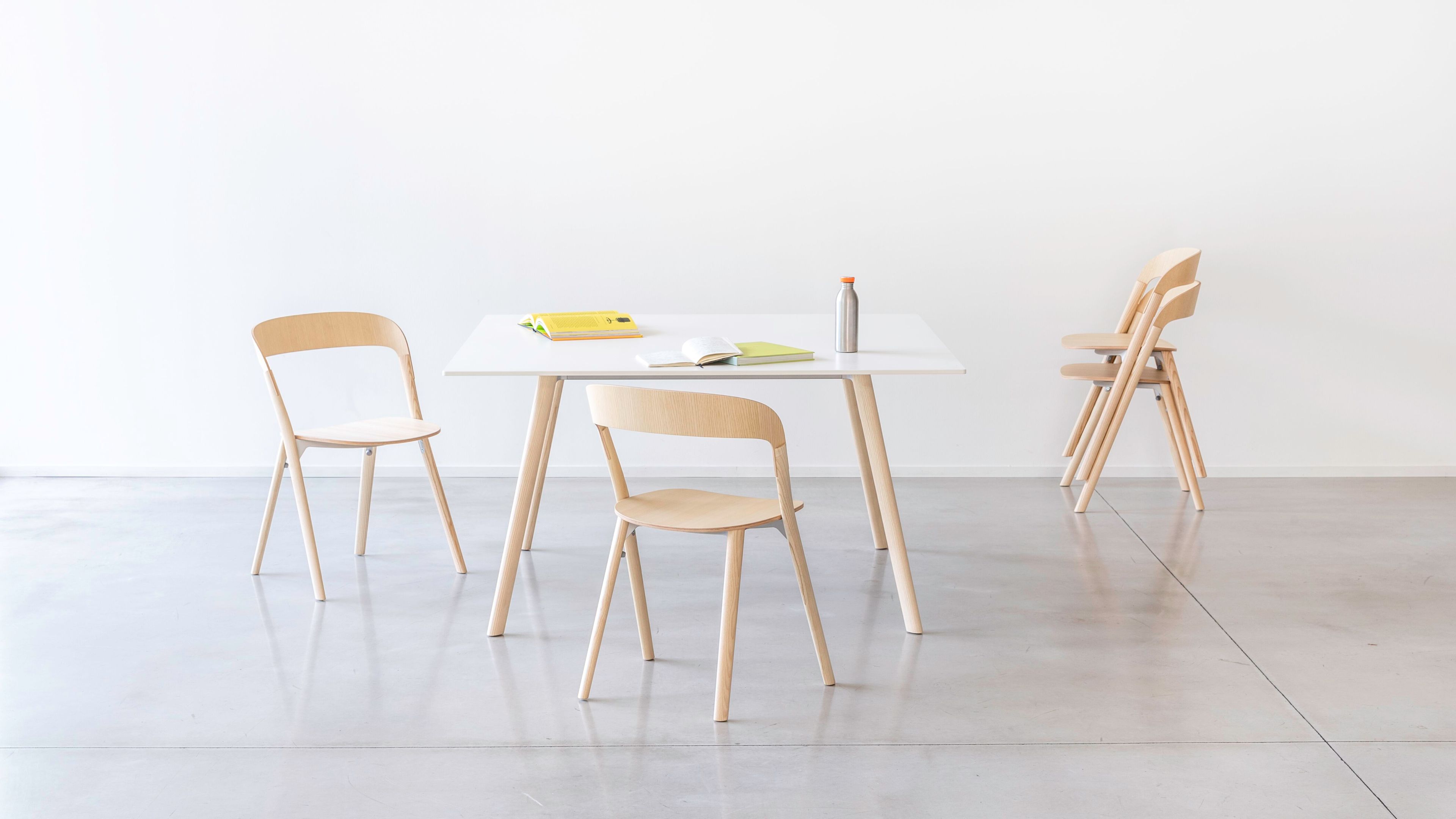 PILA Stackable multi-layer wood chair By Magis | design Ronan & Erwan Bouroullec