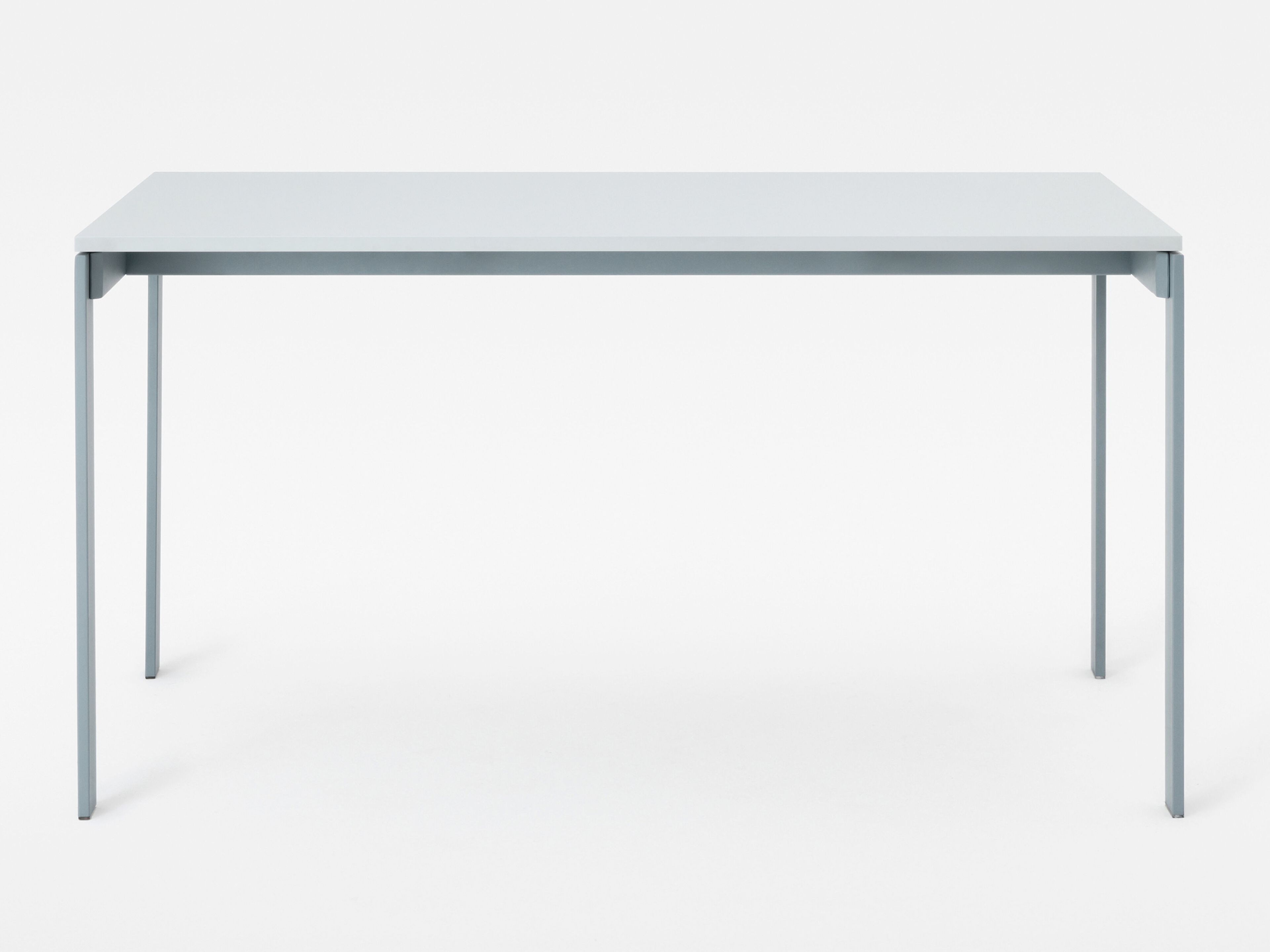 FOIL DESK Rectangular metal writing desk with drawers By Mara